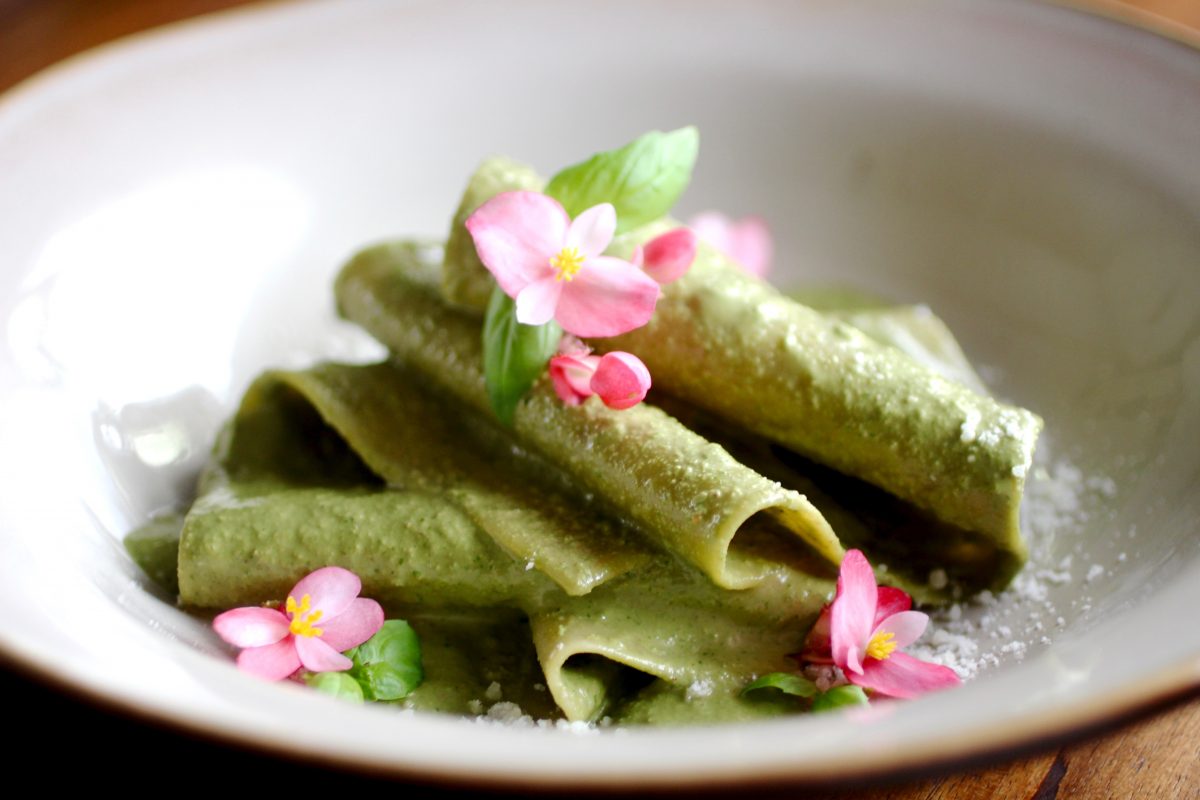 Mandilli di Seta al Pesto {Handkerchief Pasta} #glutenfree - Taste With ...