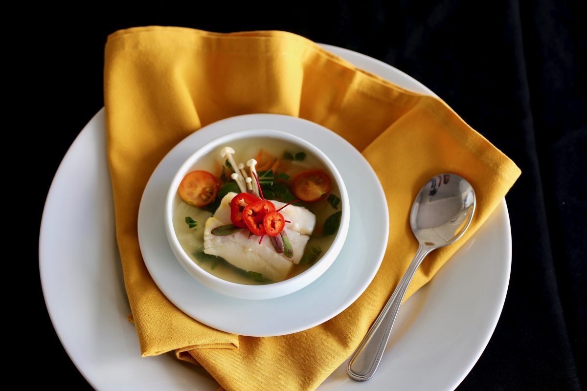 Halibut Sinigang (Filipino Tamarind Soup) - Taste With The Eyes