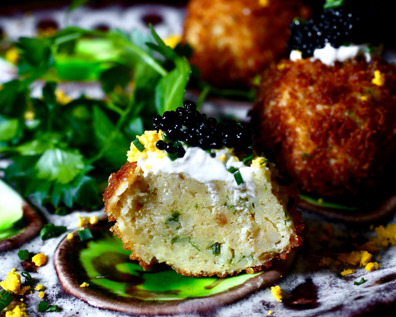 Fried Matzo Balls - Fancy Style - Taste With The Eyes