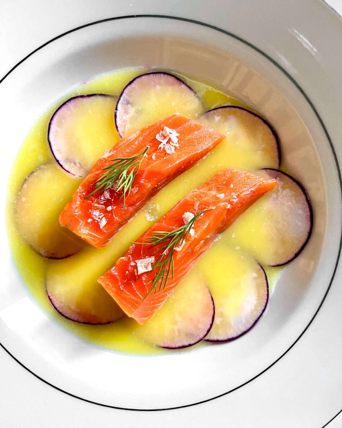 Salmon Sashimi, Dry Ice Display - Taste With The Eyes