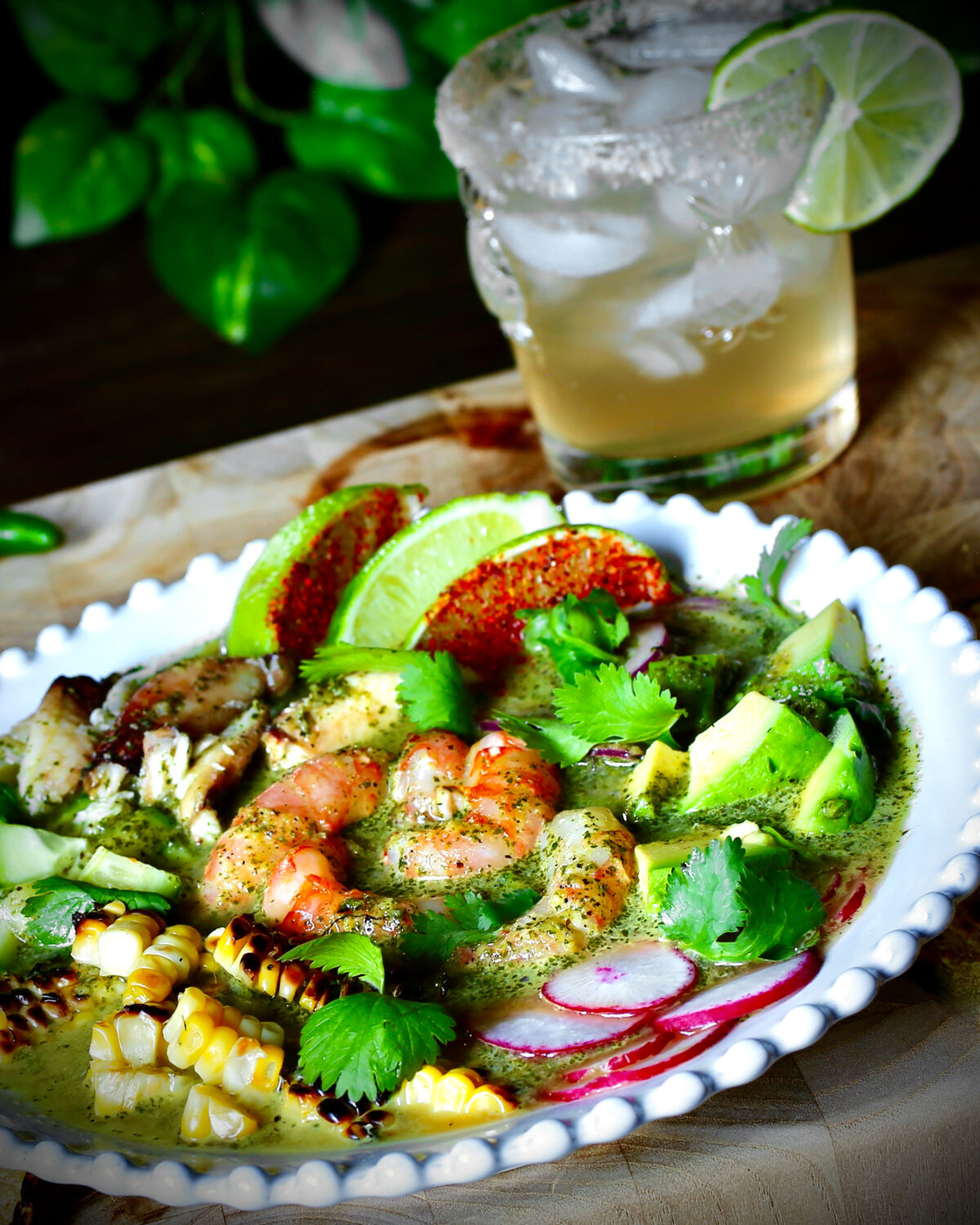 Fire-Roasted Aguachile with Shrimp and Crab - Taste With The Eyes