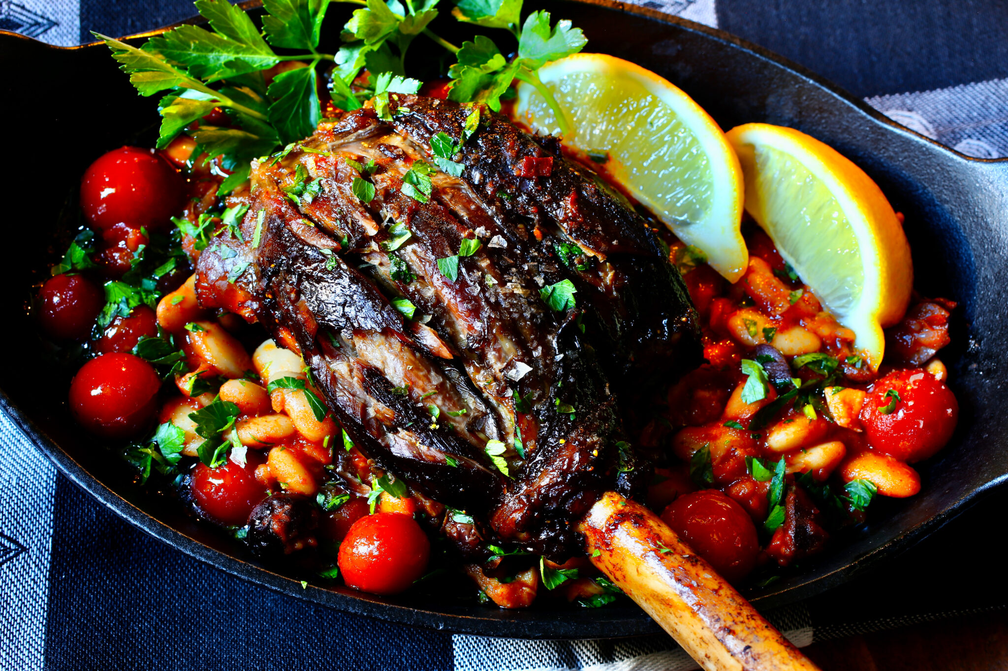 Lamb Shanks with Cassoulet Beans - Taste With The Eyes