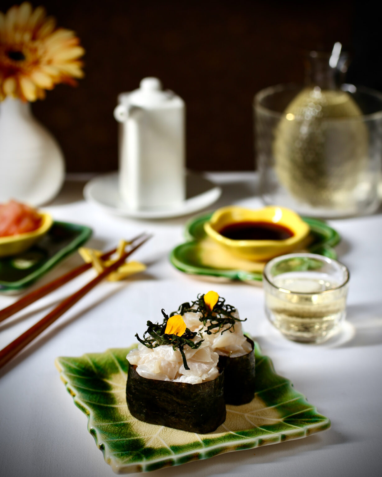 Scallop Sushi ~ Gunkan Maki Style - Taste With The Eyes