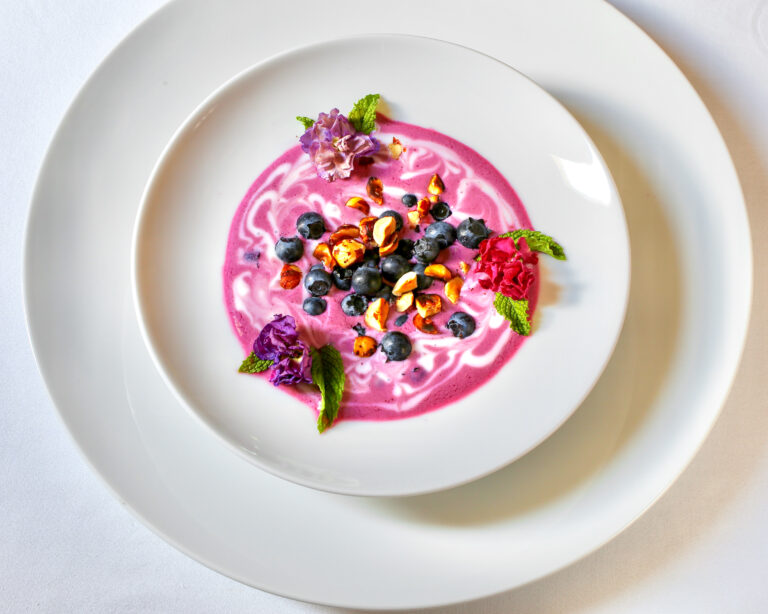 Spiced Chilled Blueberry Soup - Taste With The Eyes
